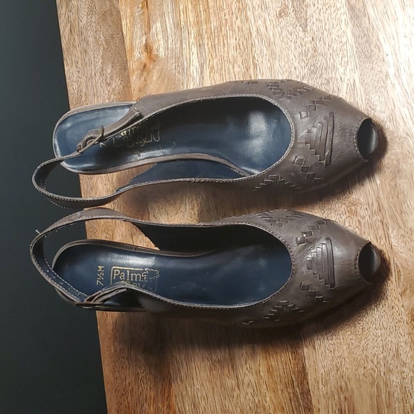 Vintage | Shoes | Vintage Leather Slingback | Poshmark